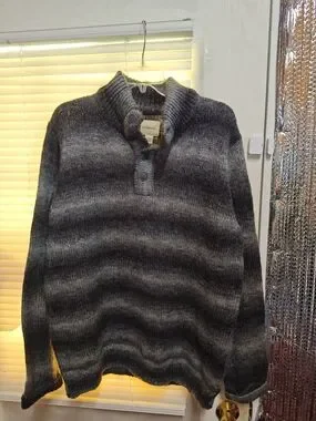 G.H. Bass & Co. | Sweaters | Gh Bass Co Mens Gray Ombre Knit Cardigan ...